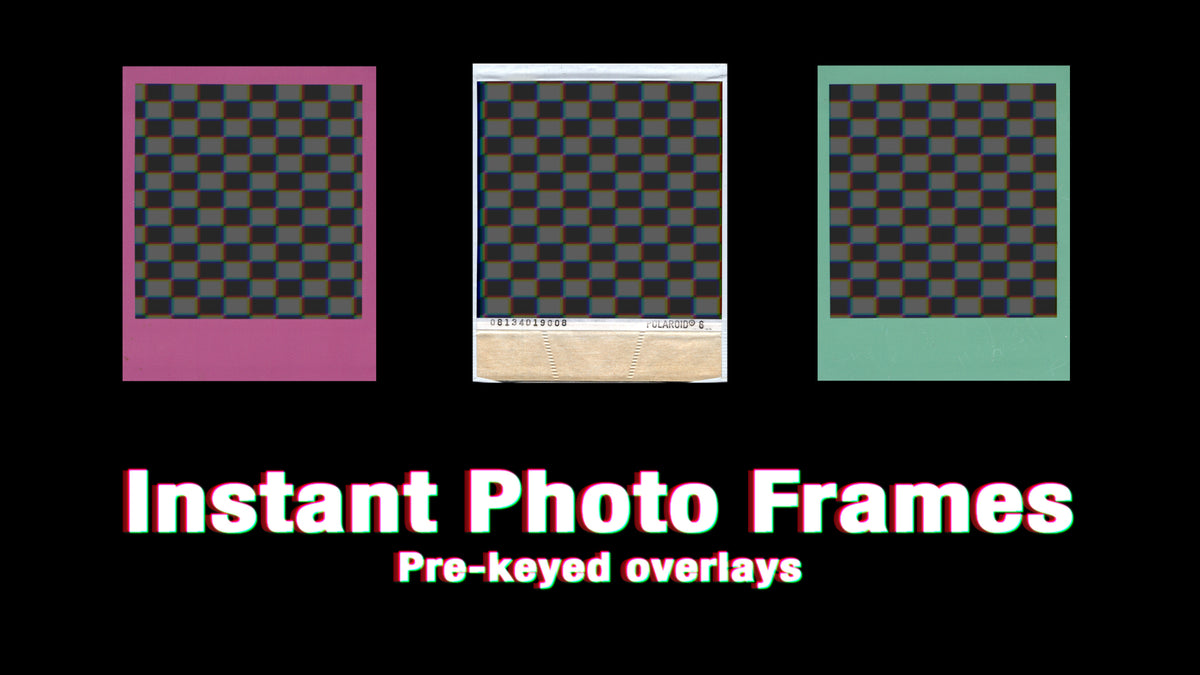 Polaroid Instant Photo Frame Overlay Pack | Photoshop & AE – Eclipsi.tv